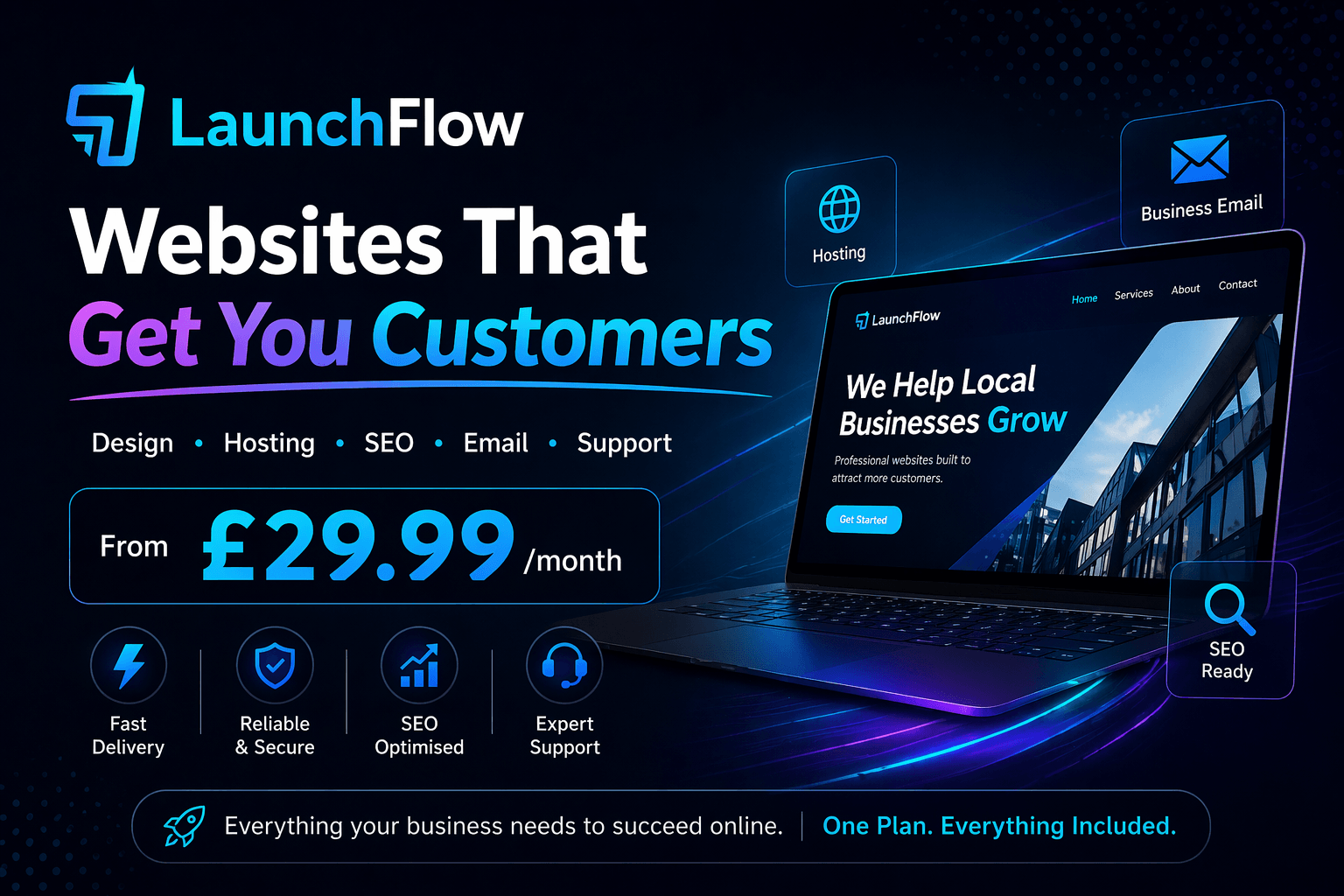 Hosting Upgrade | LaunchFlow – Automated Websites for Local Businesses